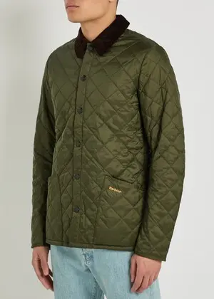 Barbour Liddesdale Quilted Nylon Jacket - Green