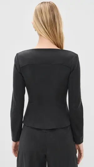 PEACHY DEN Bardot Tailored Top