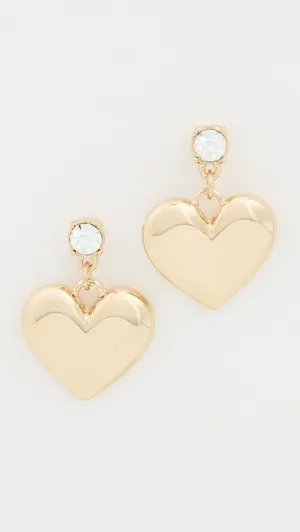 Ettika Crystal Heart Dangle Earrings
