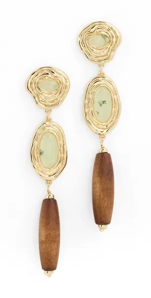 Mignonne Gavigan Savanna Dangle Earrings - Green