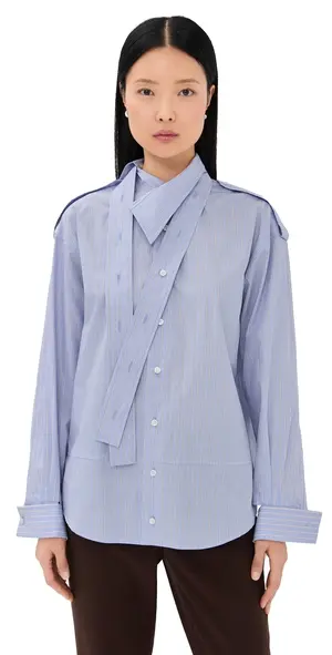 MERYLL ROGGE Deconstructed Stripe Shirt