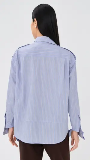 MERYLL ROGGE Deconstructed Stripe Shirt