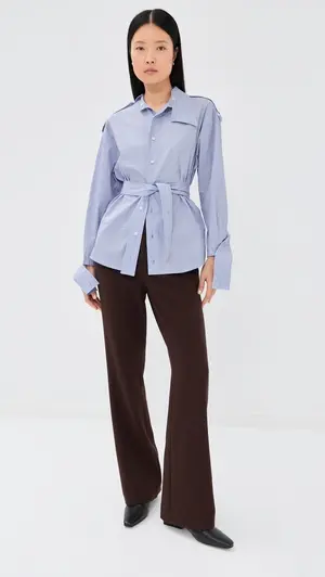 MERYLL ROGGE Deconstructed Stripe Shirt