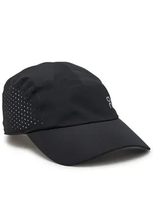 On Logo Perforated Shell Cap - Black