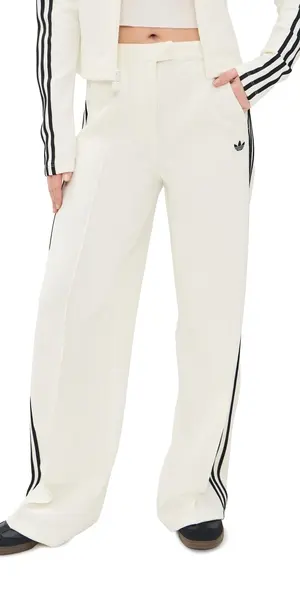 Adidas Contrast Stripe Technical Trousers - Off White