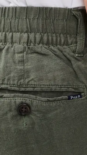 Polo Ralph Lauren Linen Pants - New Olive
