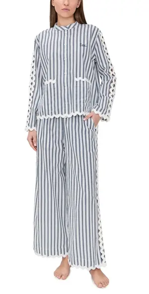Sea Long Sleeve Sleepwear For Women