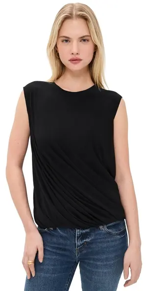 Norma Kamali Sleeveless Twist Top
