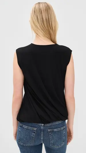 Norma Kamali Sleeveless Twist Top