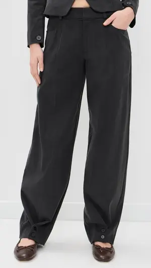 PEACHY DEN Bardot Tailored Pleat Trousers