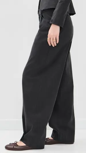PEACHY DEN Bardot Tailored Pleat Trousers