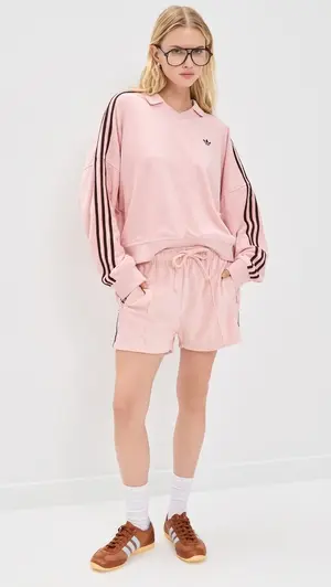 Adidas Terry Cloth Drawstring Shorts