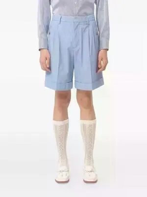 Valentino Garavani Cuffed Denim Bermuda Shorts