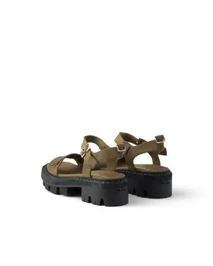 Prada Canvas Sandals - Green