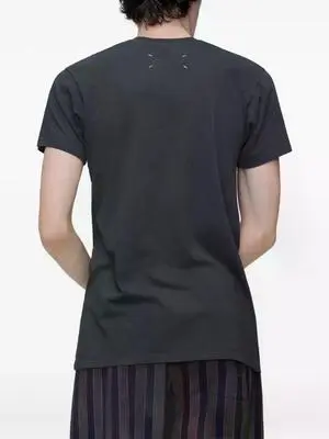 MAISON MARGIELA Check-panel T-shirt - Grey