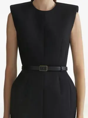 MUGLER Padded Shoulder Mini Dress