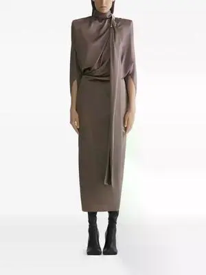 MUGLER Scarf Drape Dress