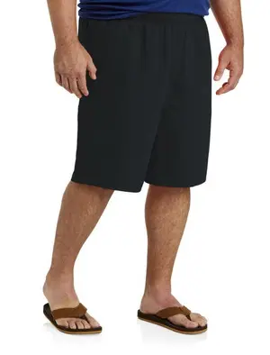 B+T ESSENTIALS Quick-Dry Swim Trunks Black