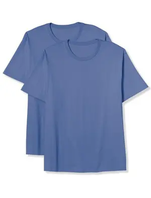 B+T ESSENTIALS Big & Tall 2-pk Tees - Blue
