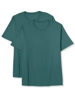 B+T ESSENTIALS Big & Tall 2-pk Tees - Green