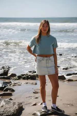 ARIKO Denim Mini Skirt