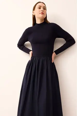 MARIE OLIVER Barrett Maxi Dress - Navy