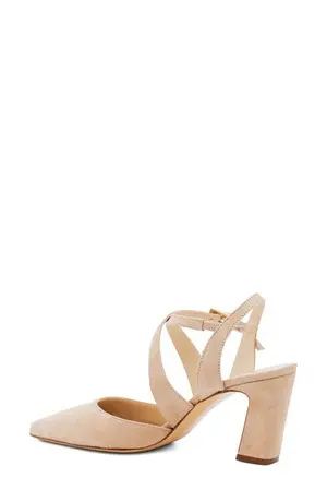 AMALFI BY RANGONI Fagiolo Ankle Strap Pump - Natur Cashmere