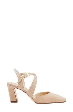 AMALFI BY RANGONI Fagiolo Ankle Strap Pump - Natur Cashmere