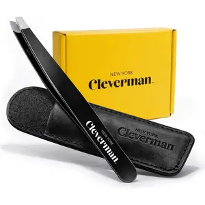 CLEVERMAN Precision Slant Tweezer - Black