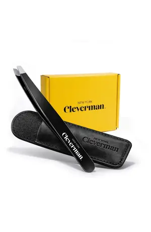 CLEVERMAN Precision Slant Tweezer - Black