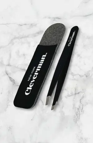 CLEVERMAN Precision Slant Tweezer - Black