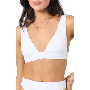 O'Neill Shorebreak Rib Cancun Bikini Top - White