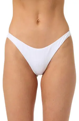 O'Neill Shorebreak Hermosa Rib Bikini Bottoms - White