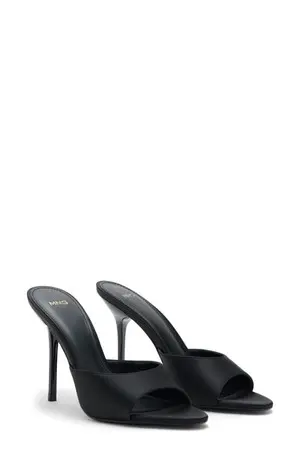 Mango Satin Slide Sandal
