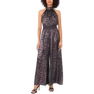 Vince Camuto Smocked Wide Leg Jumpsuit - Rich Black