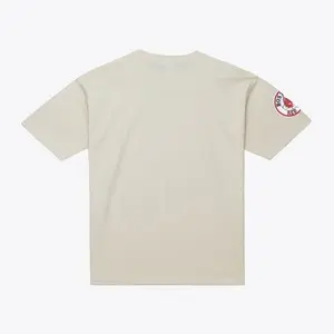 Mitchell & Ness David Ortiz Boston Red Sox Cooperstown Collection Throwback Name & Number T-shirt - Cream