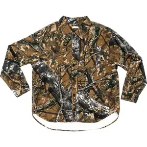 ARIKO Bucky Camo Split Hem Shirt Jacket - Real-tree-camouflage
