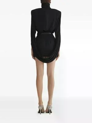 MUGLER High-neck Long-sleeve Top