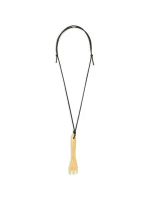 LEMAIRE Gua Sha Fork Necklace