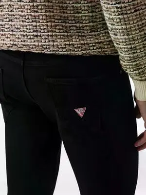 Guess Miami Logo-patch Jeans - Black