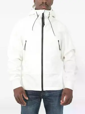 C.P. COMPANY Soft Shell-r Zip-fastening Hooded Jacket - White