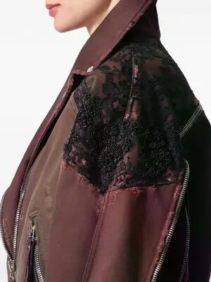ARTICLE TEN Lace-paneled Jacket