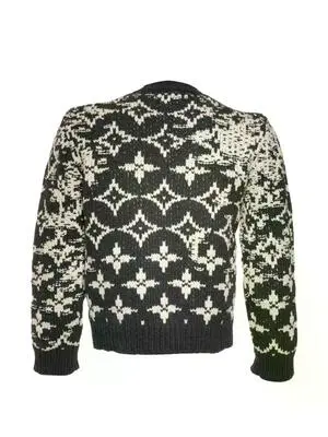 LOUIS VUITTON 2020 Distressed Monogram Knit Sweater