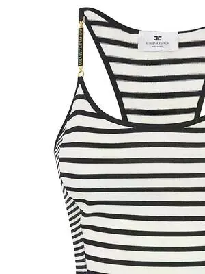 Elisabetta Franchi Striped Racerback Tank