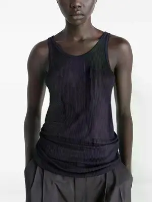 LEMAIRE Ribbed Tank Top - Blue