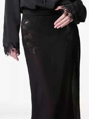 ARTICLE TEN Semi-sheer Maxi Skirt
