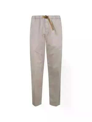 White Sand Belted Pants For Men