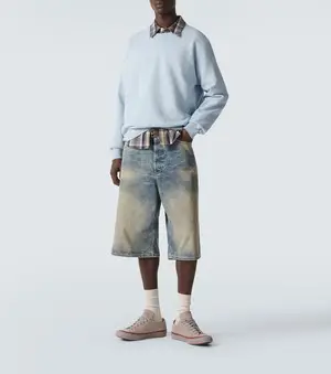 Visvim Jumbo Cotton Jersey Sweatshirt - Blue