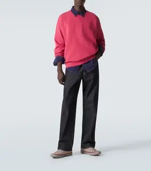 Visvim Jumbo Cotton Jersey Sweatshirt - Red