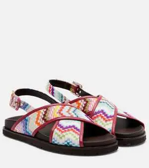 Missoni Metallic Sandals For Women